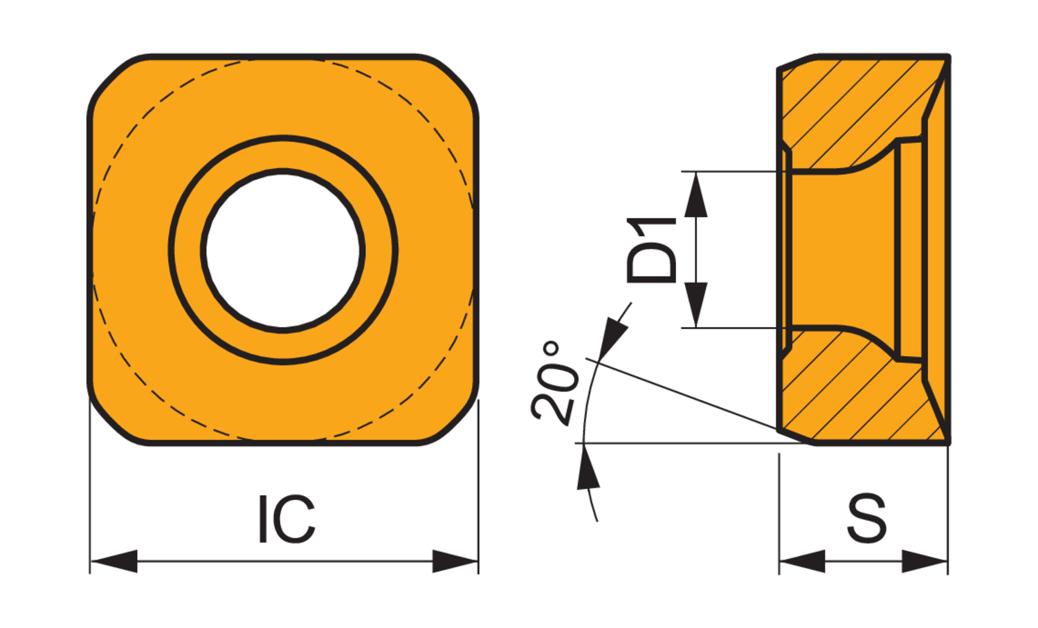 RopeSoapNDope. Milling Insert - Face - SNMT 1205AZSR-R:M9325