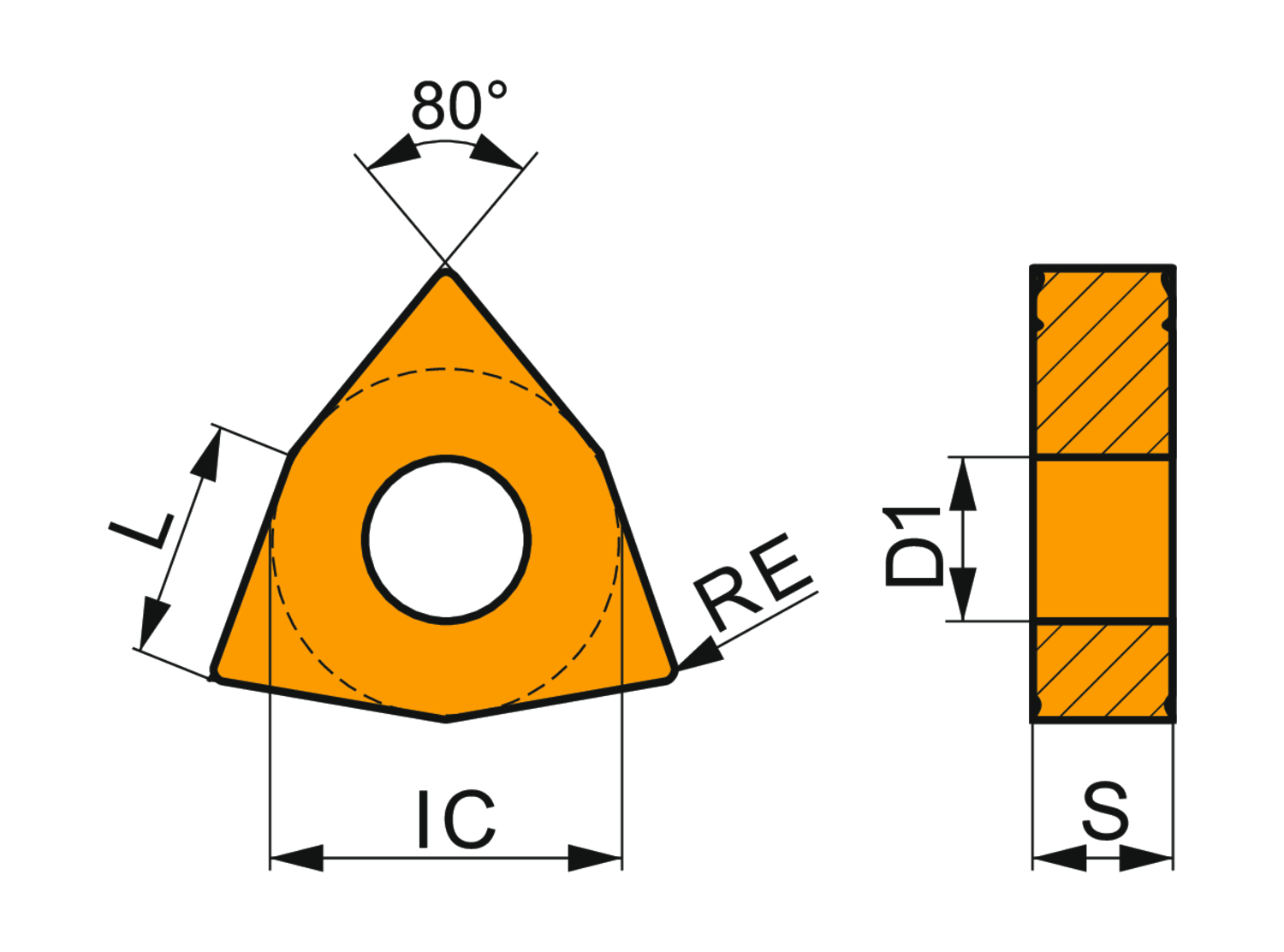 RopeSoapNDope. Turning Insert - Negative - WNMG 431-SM:T7325