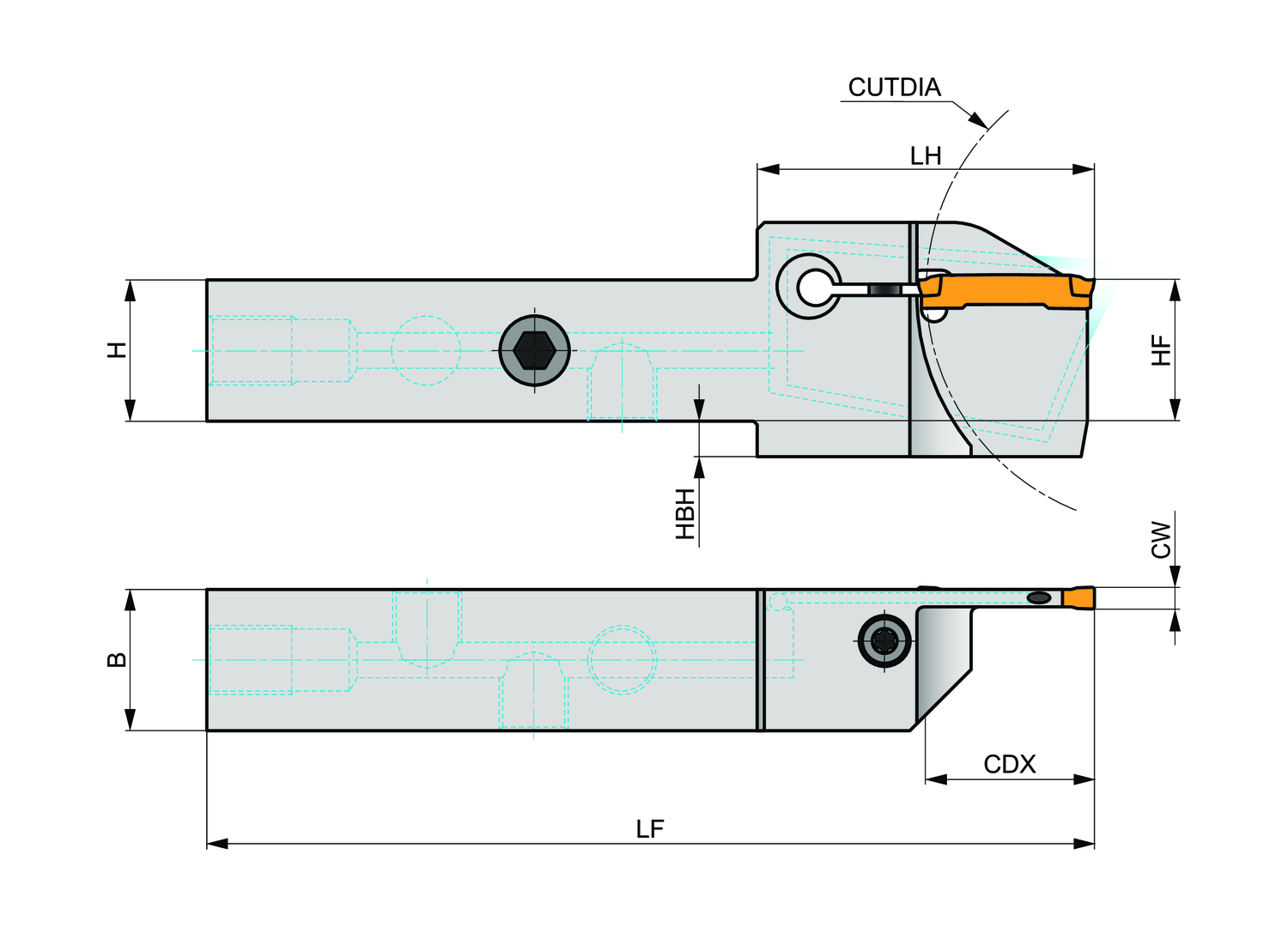 RopeSoapNDope. Grooving and Parting-Off tool with internal coolant for ...