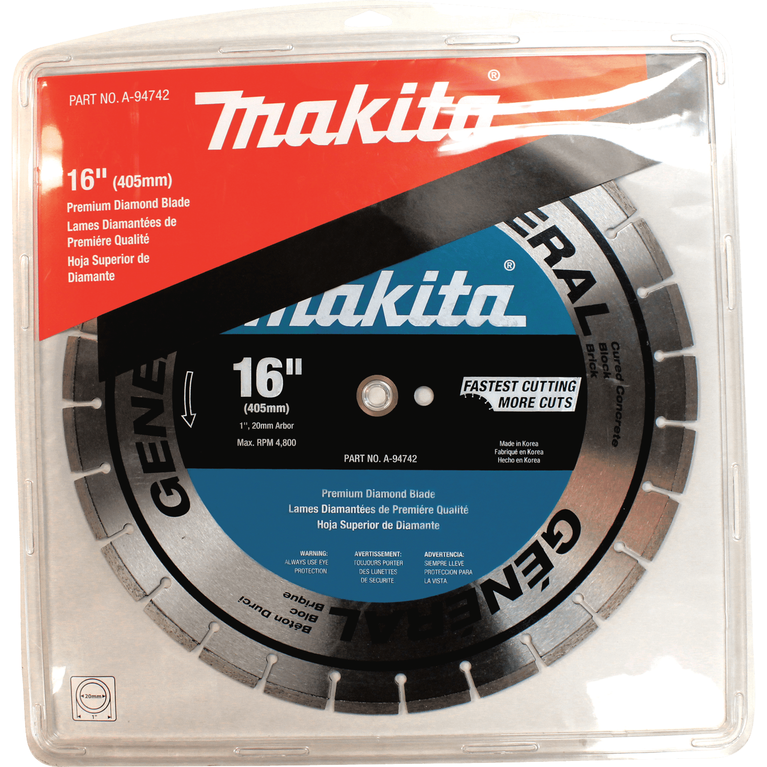 RopeSoapNDope. 16" Diamond Blade, Segmented, General Purpose