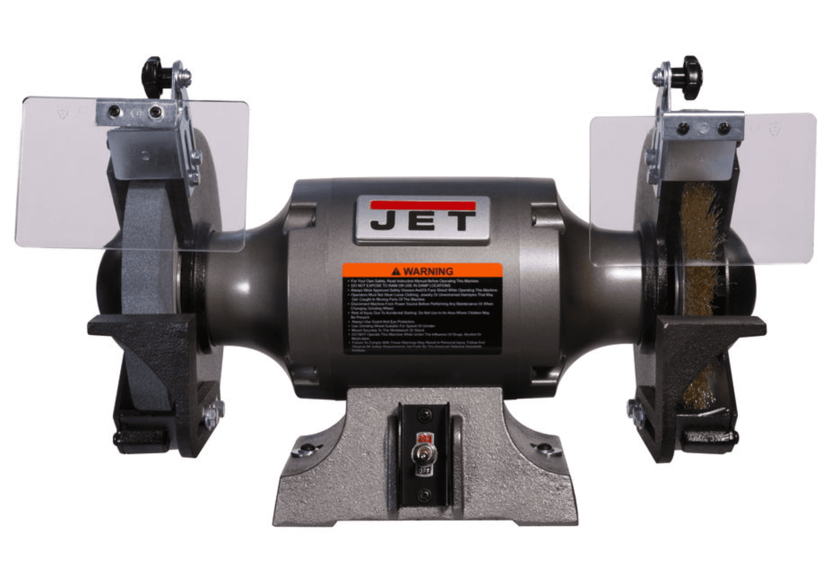 RopeSoapNDope. JBG-8W Shop Grinder with Grinding Wheel and Wire Wheel