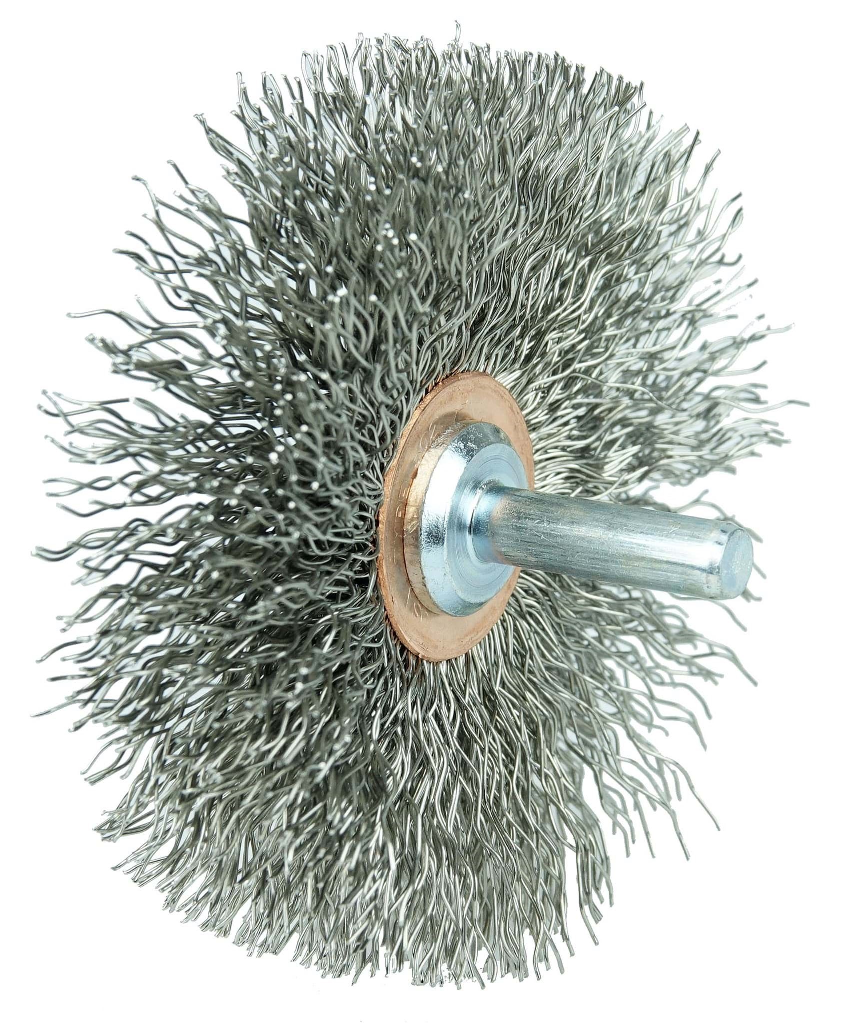 RopeSoapNDope. 3" Narrow Face Stem-Mounted Crimped Wire Wheel, .014 ...