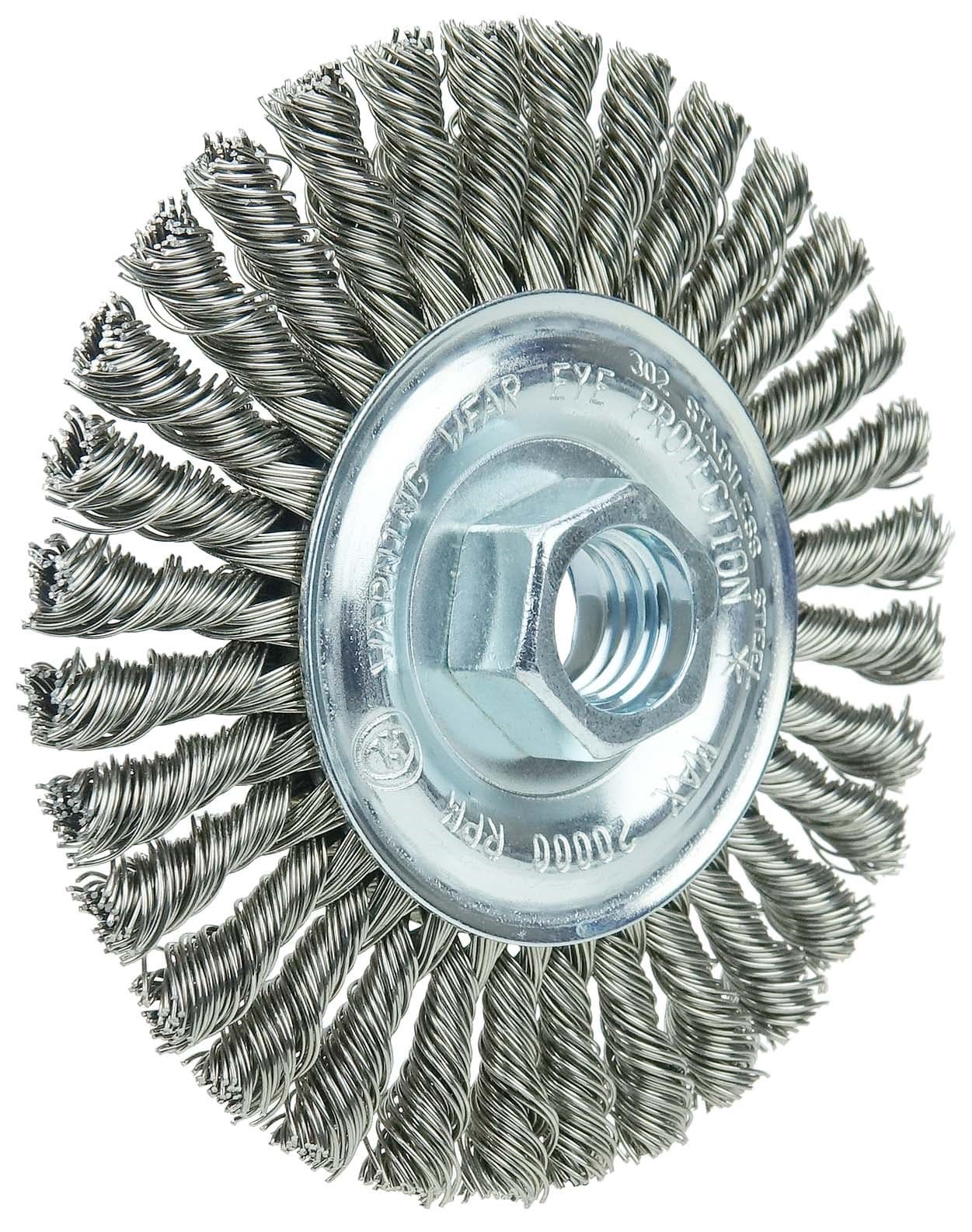 RopeSoapNDope. Wolverine 4" Knot Wire Wheel, Stringer Bead Twist, .020 ...