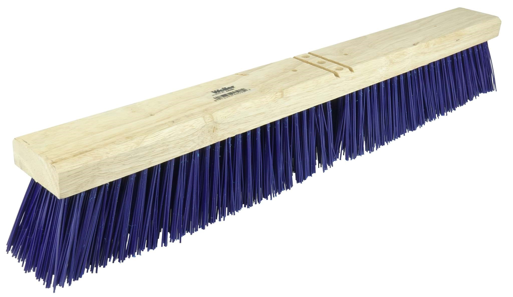 RopeSoapNDope. 24" Contractor Garage Broom, Stiff Blue Polypropylene ...