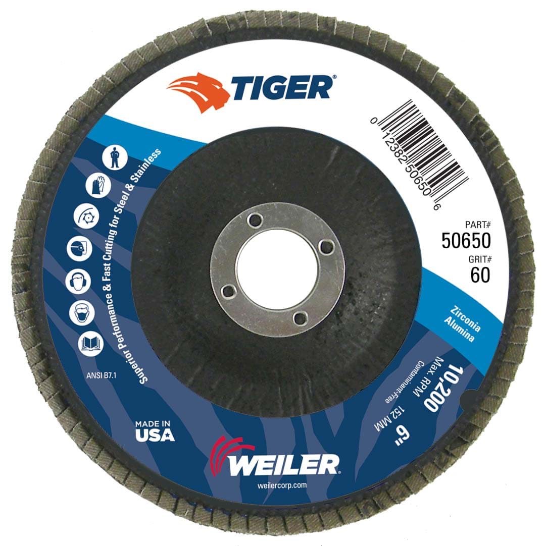 RopeSoapNDope. 6" Tiger Disc Abrasive Flap Disc, Conical (TY29 ...