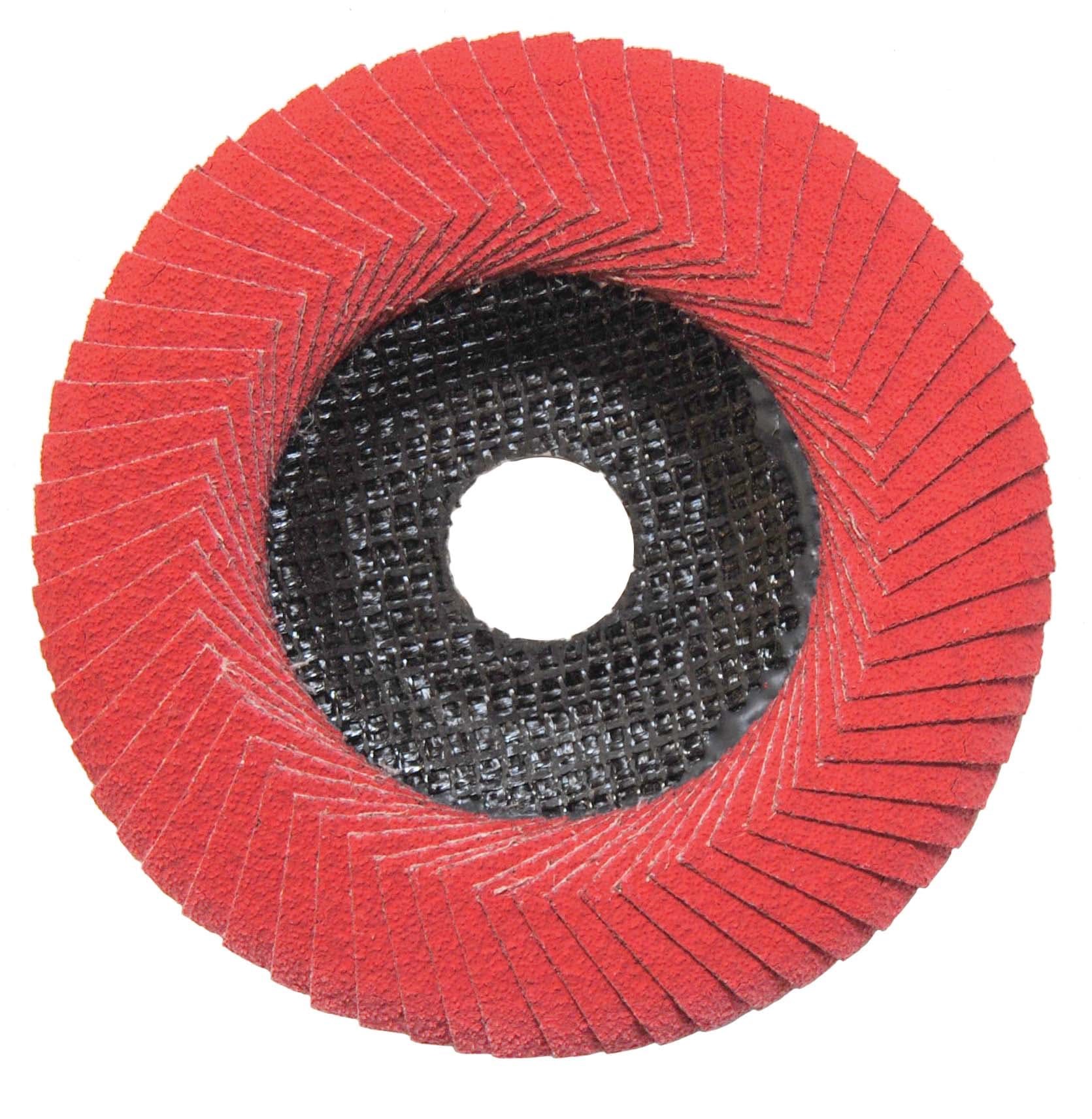 RopeSoapNDope. 5" Tiger Angled (Radial) Ceramic Flap Disc 40C 7/8 Arbor ...