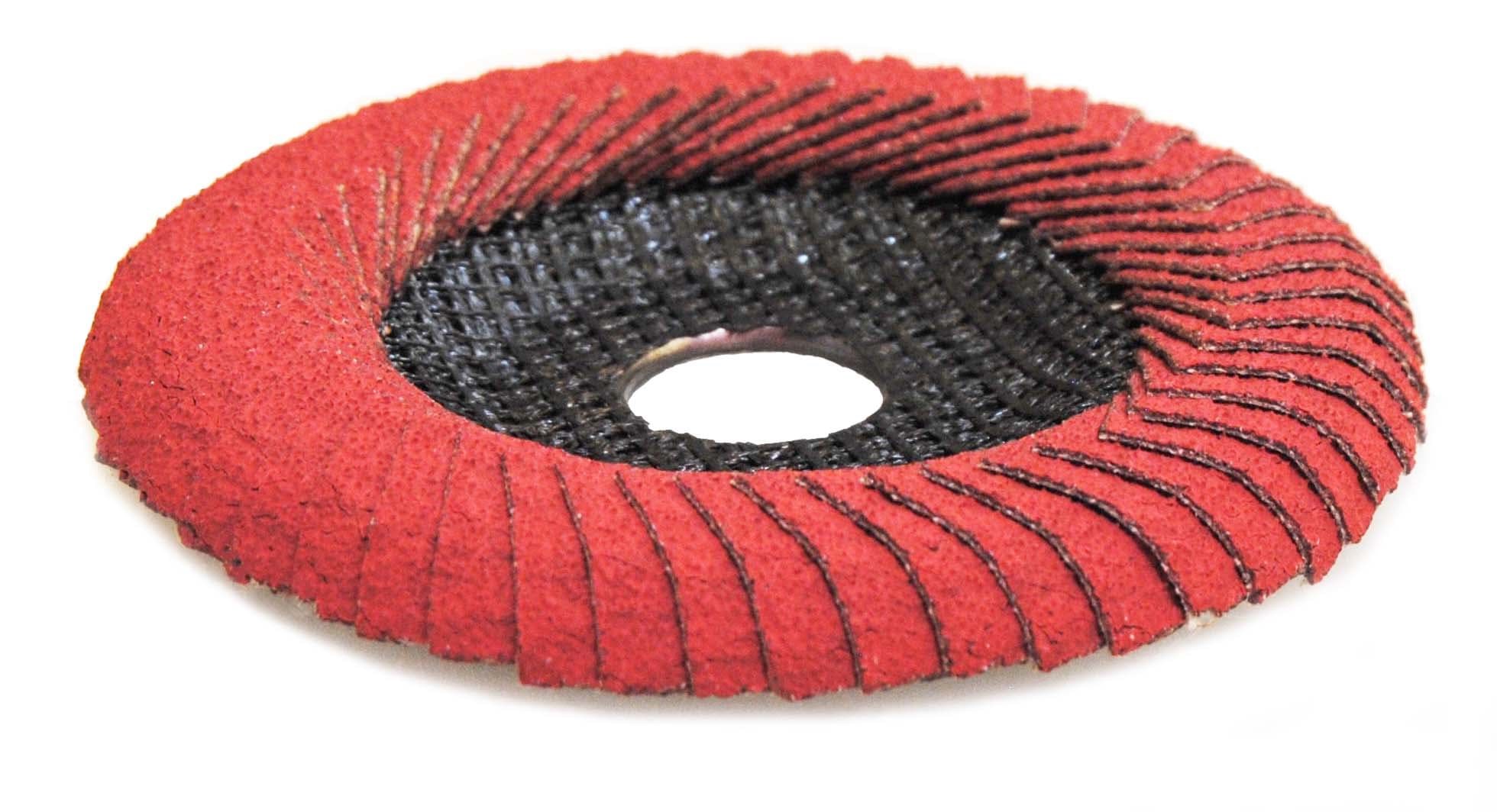 RopeSoapNDope. 5" Tiger Angled (Radial) Ceramic Flap Disc 40C 7/8 Arbor ...