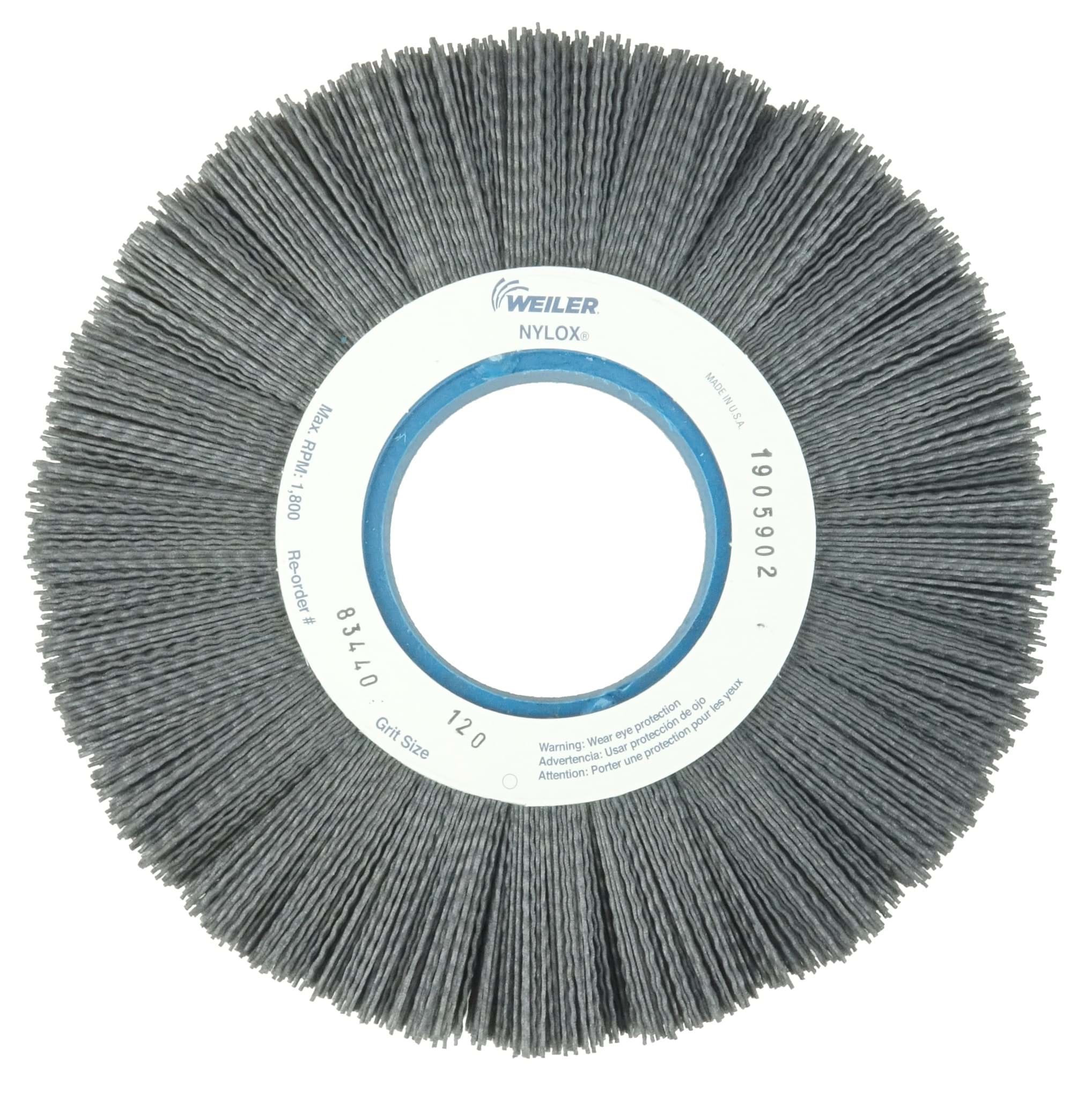 RopeSoapNDope. 10" Crimped Filament Nylox Wheel, .040/120SC Fill, 3-1/4 ...